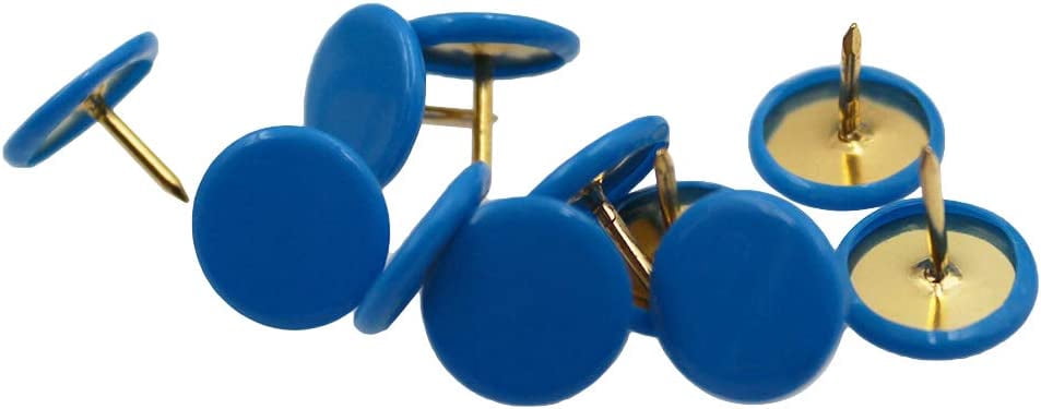 Push Pins, 300pcs 3/8-Inch Plastic Round Head, 5/16-Inch Steel Point ...