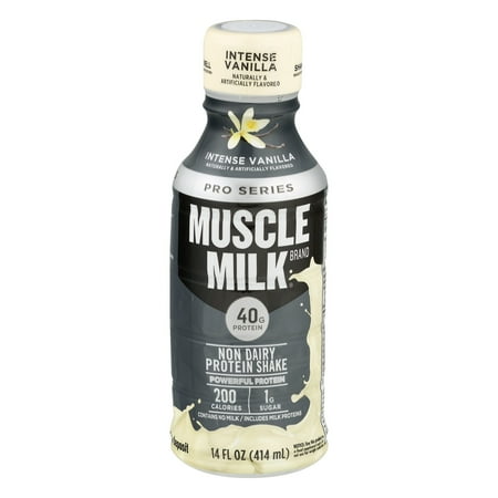 Muscle Milk Pro Series Protein Shake, Intense Vanilla, 40g Protein, 1 ...