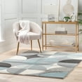 Well Woven Astrid Geometric Area Rug, 5' x 7', Dramatic High-Low ...