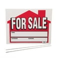Hy-Ko 14 x 18 inch Corrugated Plastic Shaped House For Sale Sign with ...