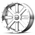 MSA Flash 18" Wheels Chrome 40" MotoCrusher Tires Can-Am Commander ...