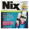 Nix Lice Killing Creme Rinse Family Pack, 2 Creme Rinse, 2 fl oz ...