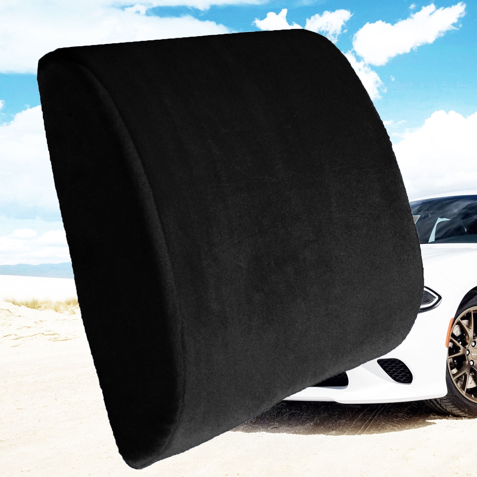 Bookishbunny Comfortable Temperature Proof Memory Foam Lumbar Back ...