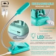 Clip Book Light for Bed , 7 Reading Light with 9-Level Warm Cool White ...
