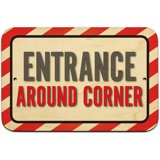 Entrance Around Corner Sign - Walmart.com