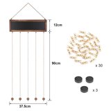 Picture Frames Collage Wall Decor Wooden String Ropes Hanging Photo ...