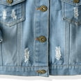 Basic Denim Jacket for Girls Boys Toddler Children Plaid Over Winter ...