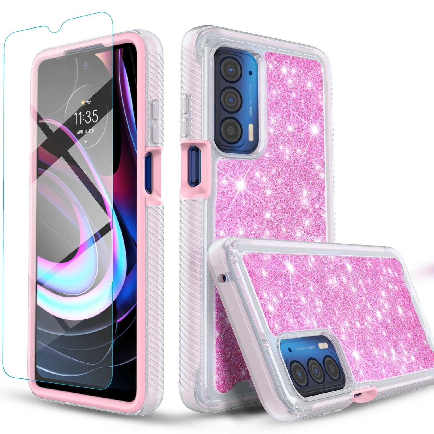 Motorola Edge 2021 Case, Circlemalls 12 Feet Drop Proof Phone Cover ...