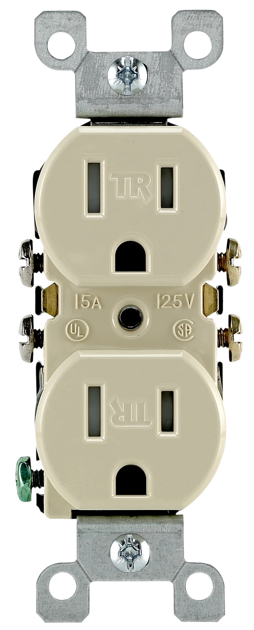 Leviton M21-T5320-IMP 15 Amp Ivory Duplex Receptacle 10 Count - Walmart ...