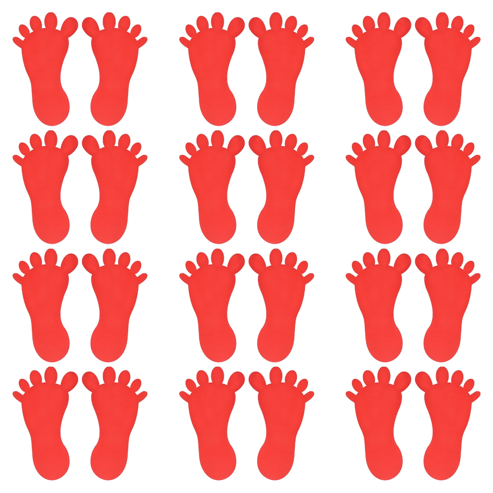 Uxcell Feet Spot Markers 4.72 x 9.45 Inch 12 Pair Foot Shaped Spot ...
