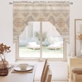 Bohemian Swag Curtain Valance for Windows, Traditional Ethic Pattern ...