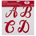 Alphabet Handlettered Script Stencils, 12" x 12" by Craft Smart® - 86 ...