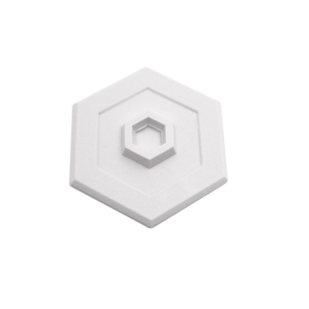 5 in., Rigid Vinyl, White, Self Adhesive Concave Wall Protector ...