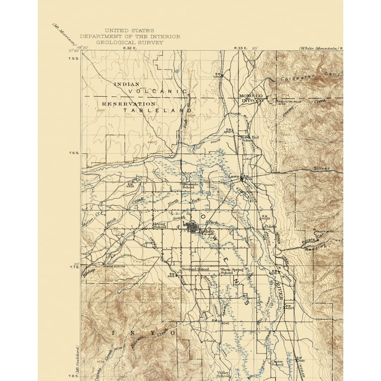 Bishop California Map