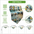 Colorful Birds Oil Painting Table Runner Linen Burlap Table Runner 72 ...