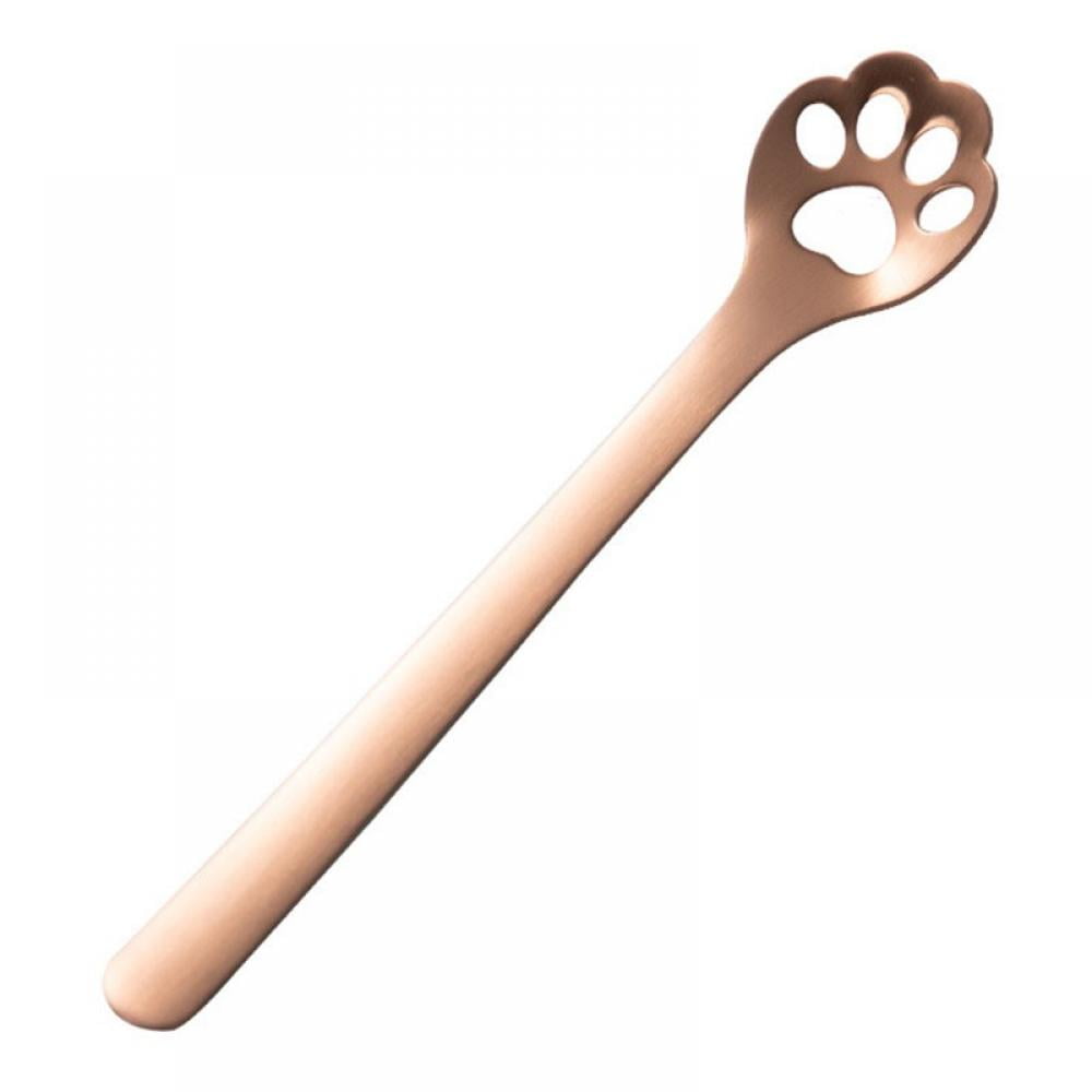 KARLSITEK Coffee Spoon Dessert Spoons 5.9" Cute Cat Claws Stainless ...