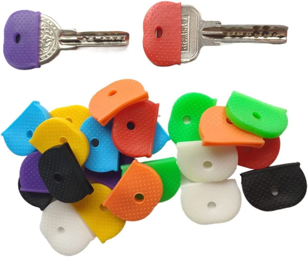 32 Pieces Plastic Key Cap Covers in 8 Assorted Colors, Key Identifier ...