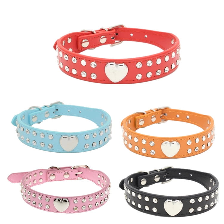 Click here for Cherish Pet Collar Shiny Crystal Loving Heart Coll... prices