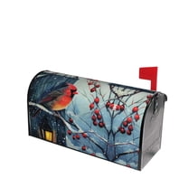 PHELIKA Snow Winter Bird 08 Magnetic Mailbox Covers Standard Size 21"H ...