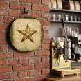 4th of July Round Metal Signs for Outside Western Star Rustic Tin Signs ...