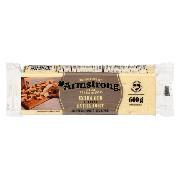 Armstrong Extra Old Cheddar Cheese, 600 g - Walmart.ca