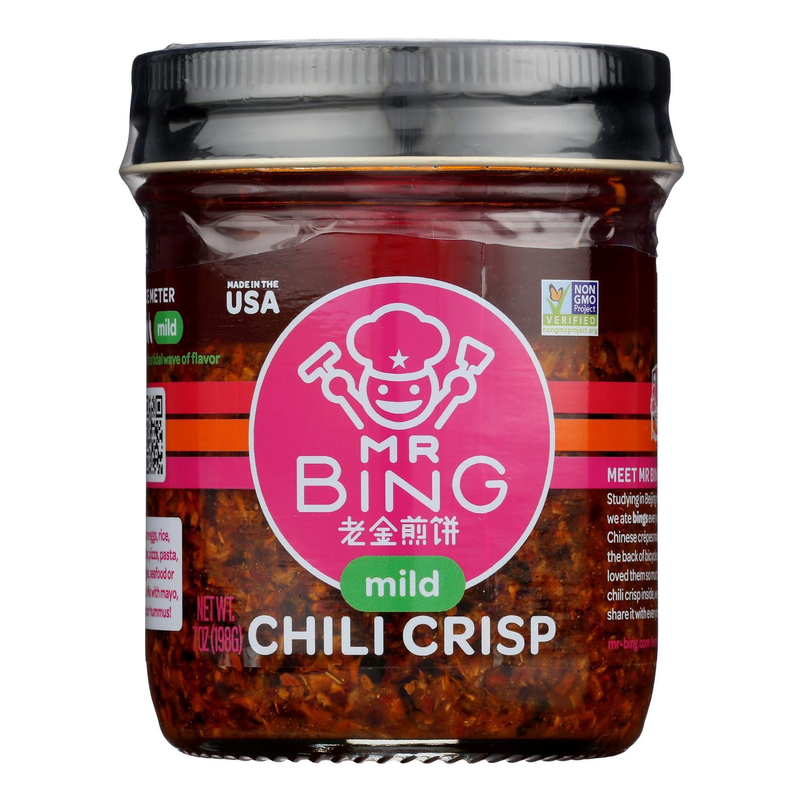Mr. Bing - Seasn Chili Crisp Mild - Case of 6-7 OZ - Walmart.com