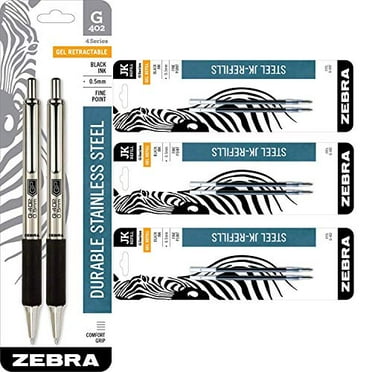 Zebra G-Series Liquid Gel Pen Refill, Fine Point, 0.7mm, Black Ink, 2 ...