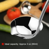 Hvanam Kitchen Soup Ladle 304 Stainless Steel Punch Metal Luminous ...