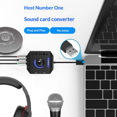 External USB Sound Card Converter Driverless Headphone Interface For ...