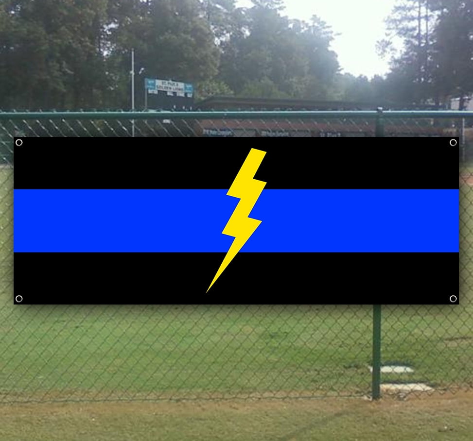 Thin Blue Line Swat 13 oz Vinyl Banner With Metal Grommets - Walmart.com