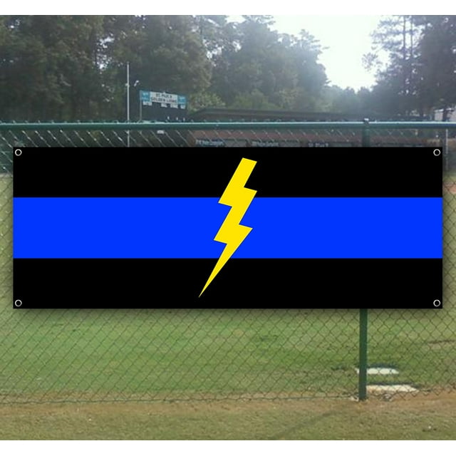 Thin Blue Line Swat 13 oz Vinyl Banner With Metal Grommets - Walmart.com