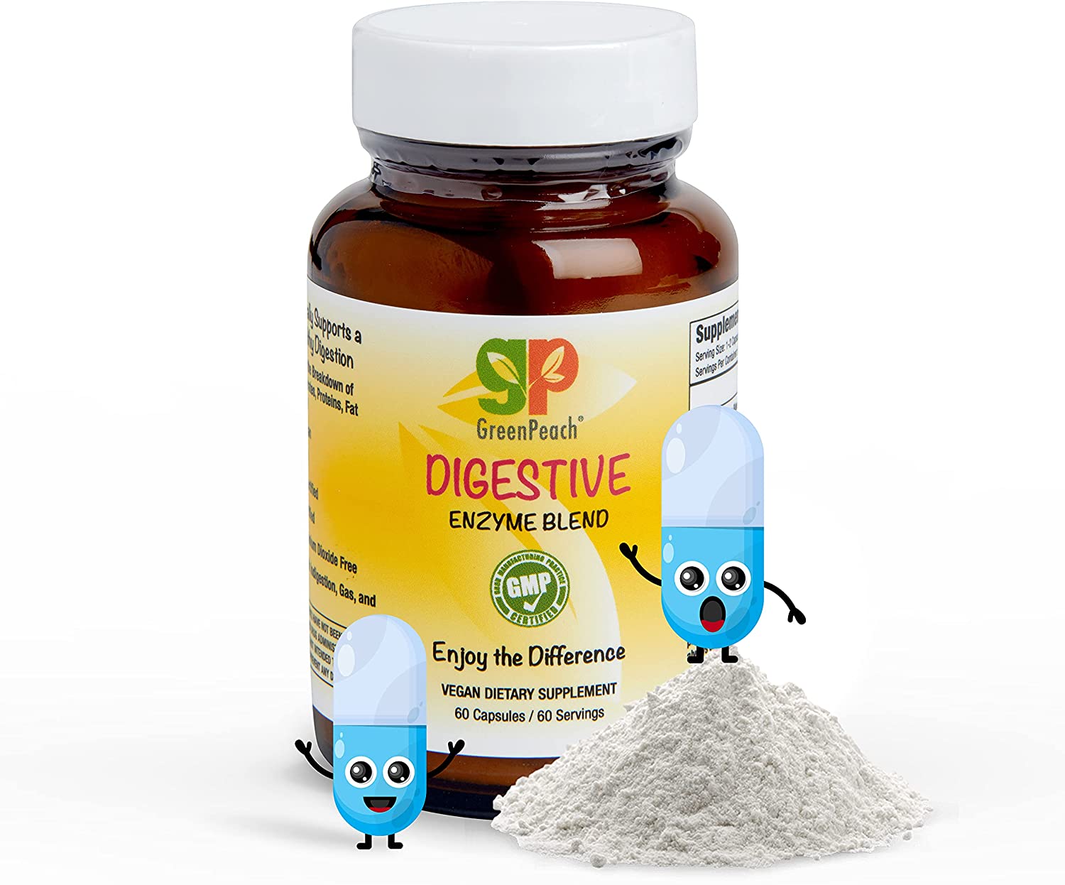 GreenPeach Enzyme Supplement for Better Digestion - Walmart.com