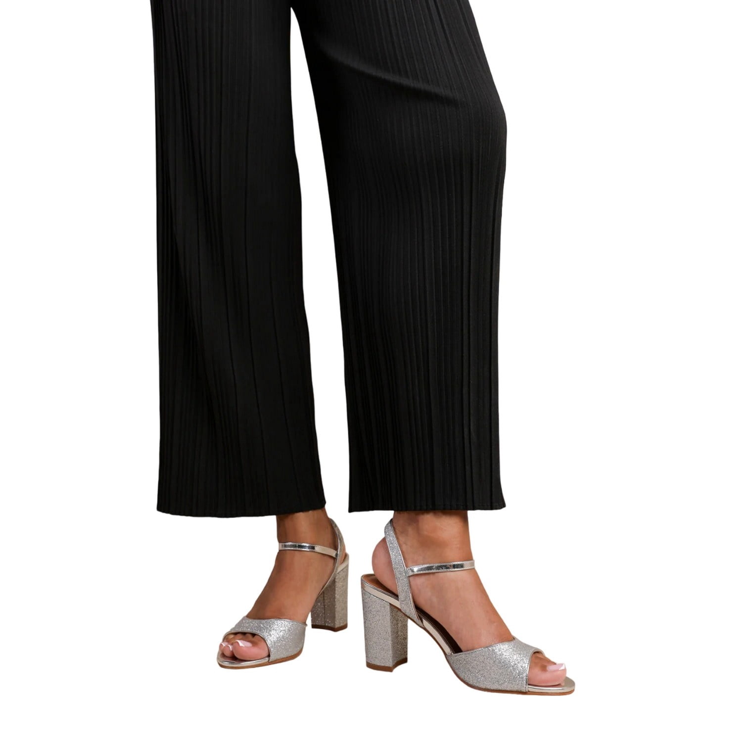 Where's That From Womens Florence Ankle Strap Medium Block Heel High ...