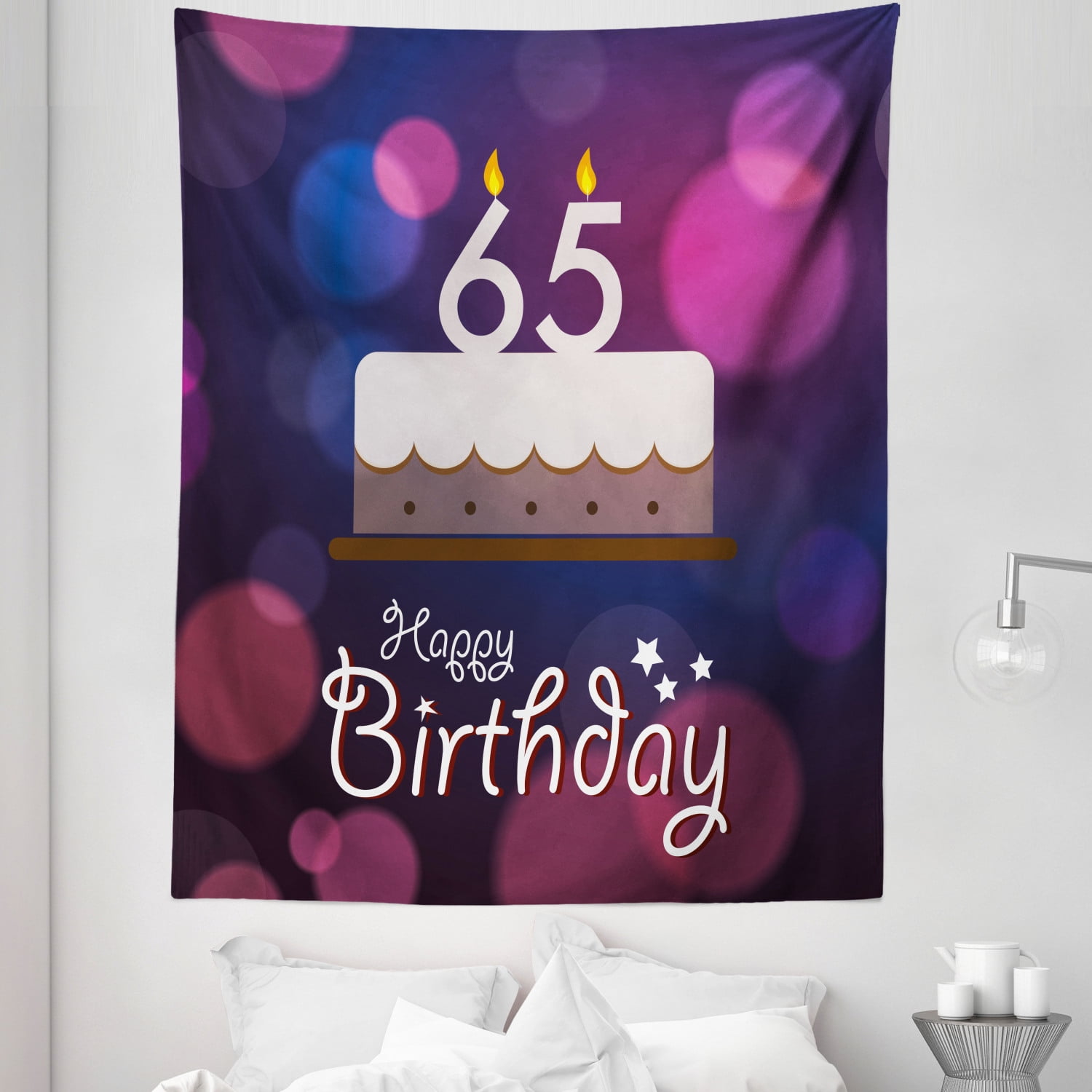 Birthday Tapestry, Party Ceremony Art Cake Hand Writing Calligraphy ...