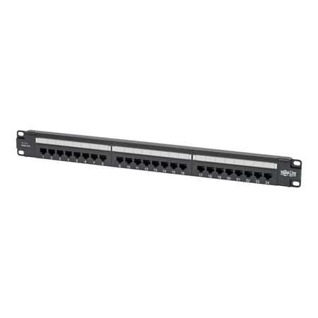 Tripp Lite Cat5e 24-Port Patch Panel - PoE+ Compliant, 110/Krone, 568A ...