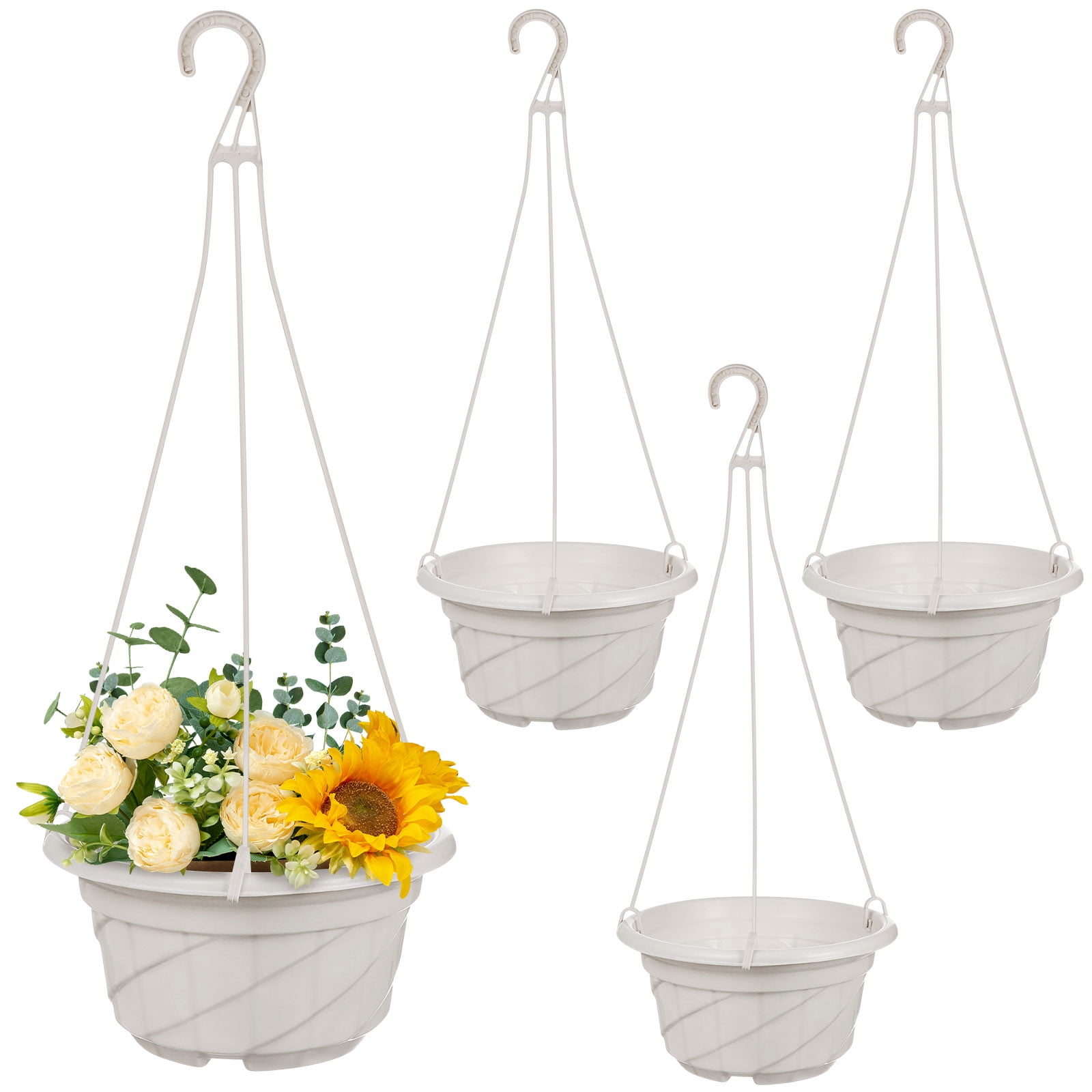 4pcs Window Planter Hanging Planter Hanging Pots Hanging Baskets for ...