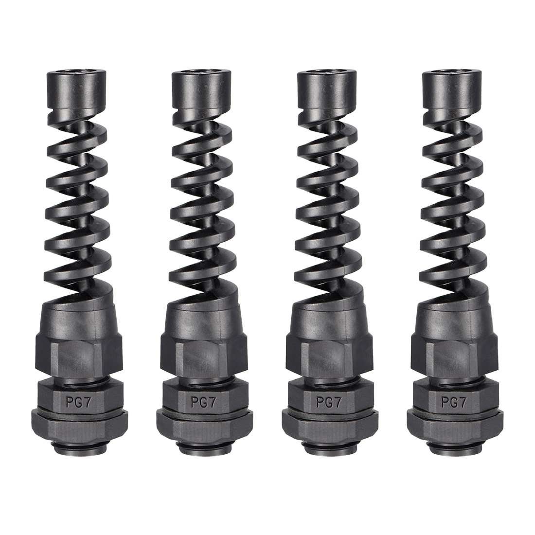 4Pcs PG7 Cable Gland Black Waterproof Joint W Strain Relief For 3mm 6 4pcs-pg7-cable-gland-black-waterproof-joint-w-strain-relief-for-3mm-6