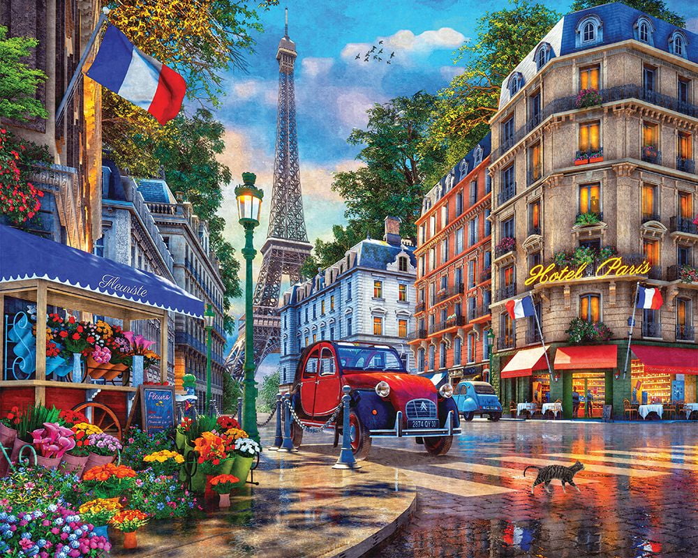 Springbok Paris Street Life - 1000 Piece Jigsaw Puzzle Adults - Unique ...