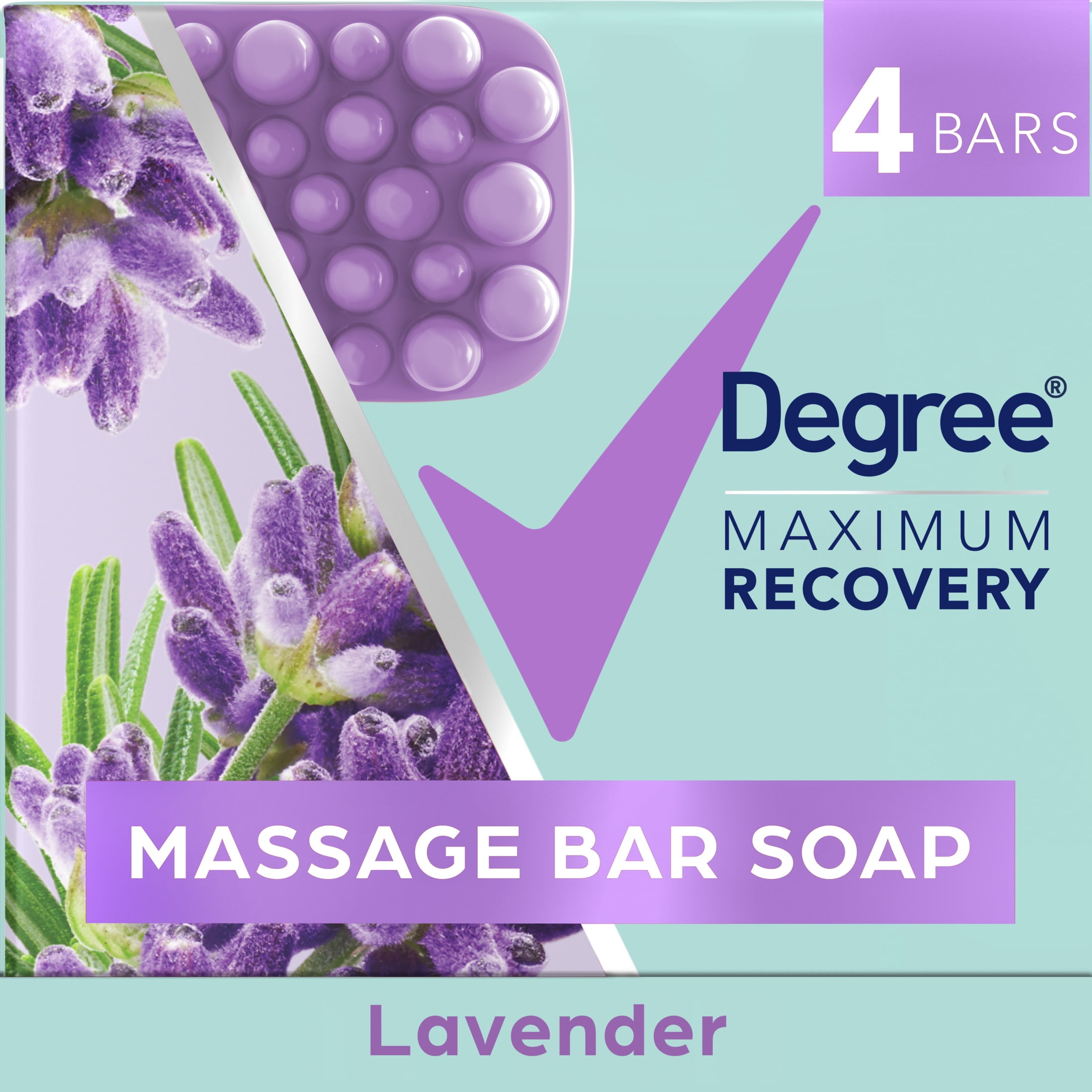 Degree Maximum Recovery Relaxing Reset Message Bar Soap, 3.75 oz Count ...