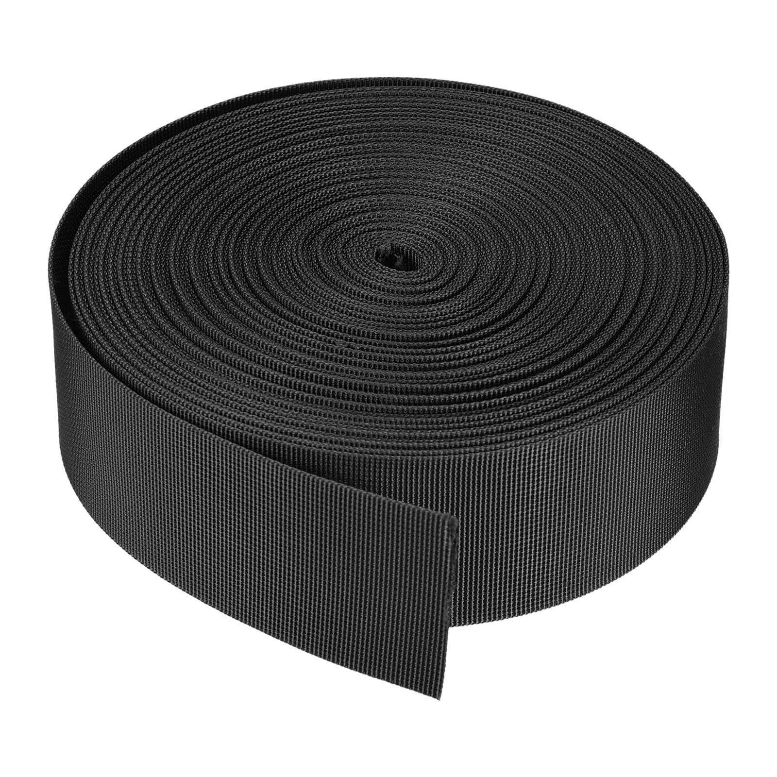 Flat Nylon Webbing Strap 2 Inch 20 Yards Black for Backpack, Luggage ...