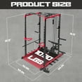 RITFIT Home Gym Squat Rack, 1000 LBS Capacity Power Cage, Multi ...
