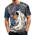 BRANROY Mens Ghost Pumpkin Halloween Crewneck T-Shirt - Breathable ...