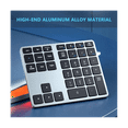 Bluetooth Number Pad, 35 Wireless Numeric Keypad, Portable Slim ...