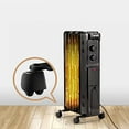 Costway 1500W Adjustable Oil Filled Portable Radiator Space Heater With ...