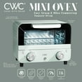 COOK WITH COLOR Small Toaster Oven 600-Watt Countertop Oven Cooker ...