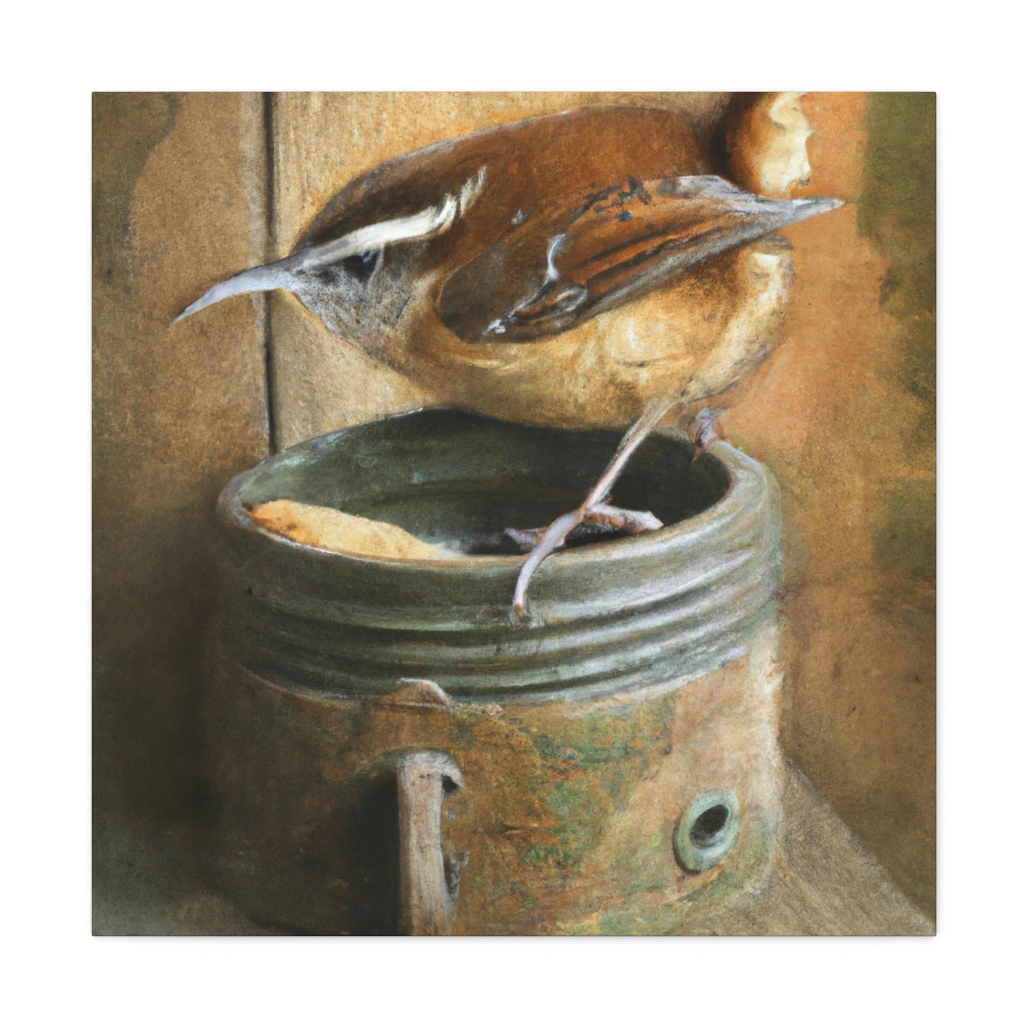 Carolina Wren in Flight - Canvas - Walmart.com