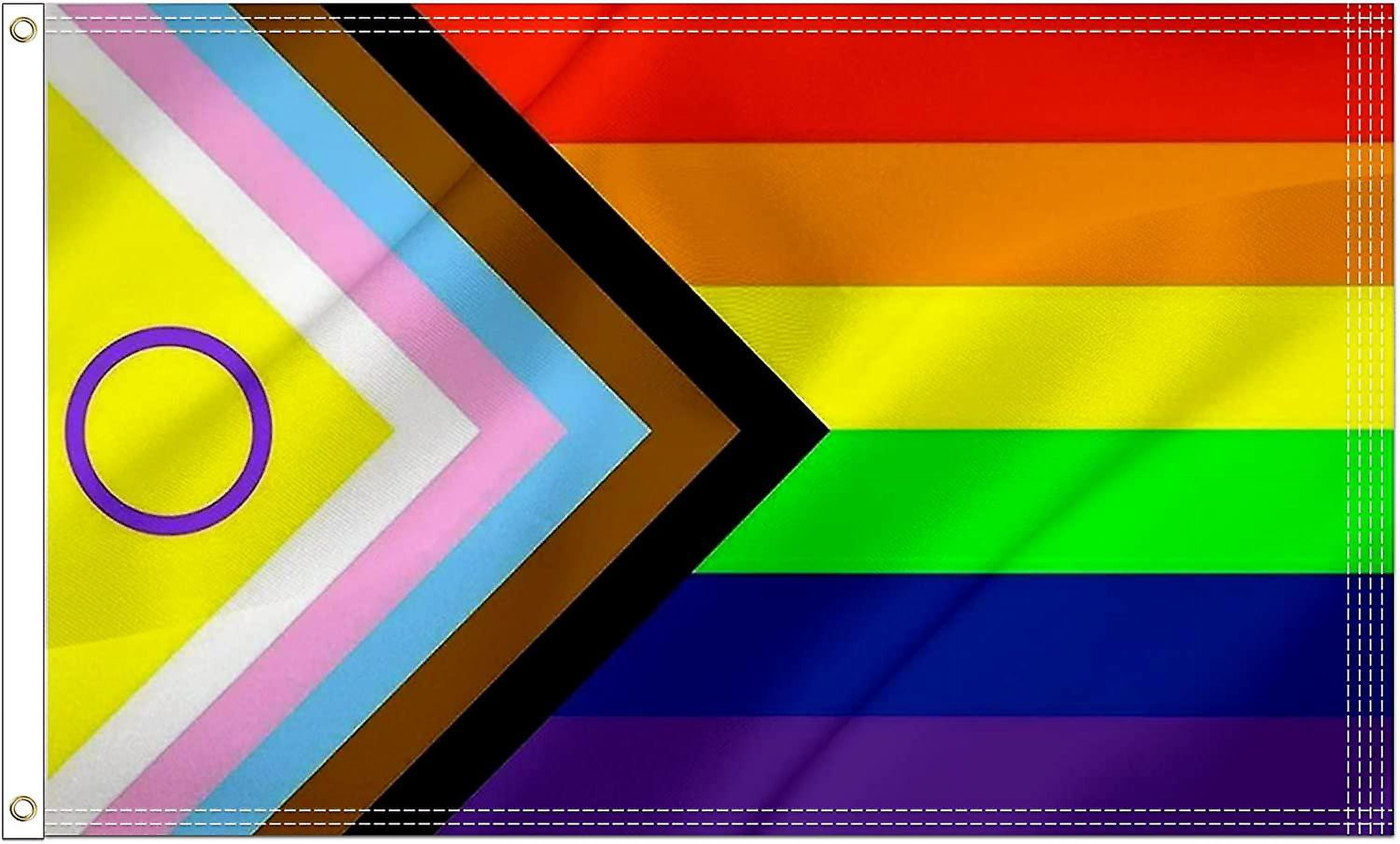Nueva bandera del orgullo del progreso intersexual, 3x5 pies, banderas ...