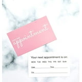 RXBC2011 Appointment Reminder Cards Pack of 100 Pink - Walmart.com