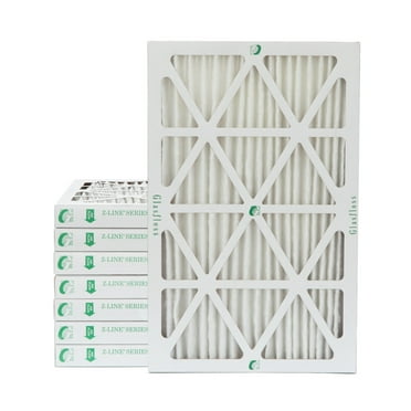 12 Pack of 14x14x1 MERV 10 Pleated Air Filters by Glasfloss. Actual ...
