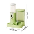 2 in 1 Hamster Water Bottle No Drip with Large Capacity Automatic Food ...